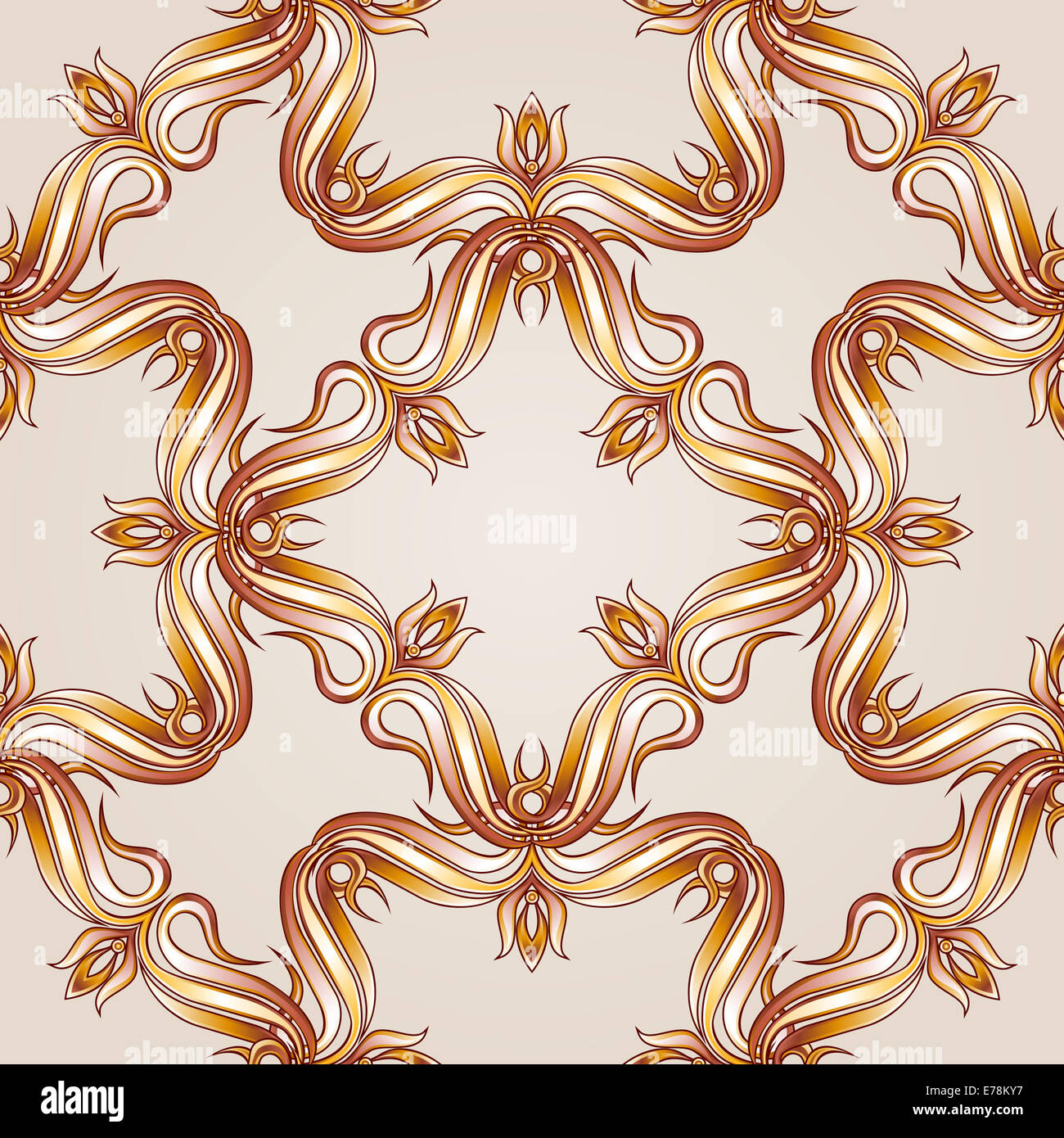 Brown and yellow seamless pattern for webpage, wallpaper or ceramic ...