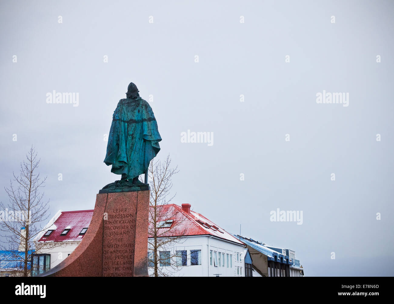 The statue of explorer Leif Eriksson by Alexander Stirling Calder in ...