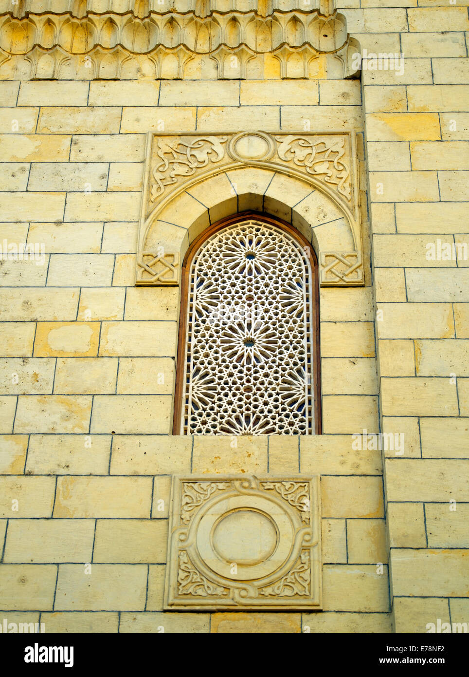 A restored Cairo mosque window detail Stock Photo - Alamy