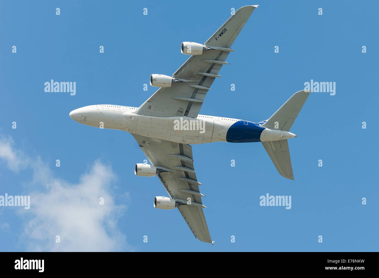 Airbus A380 flight test aircraft displays at Paris Air Show Stock Photo ...