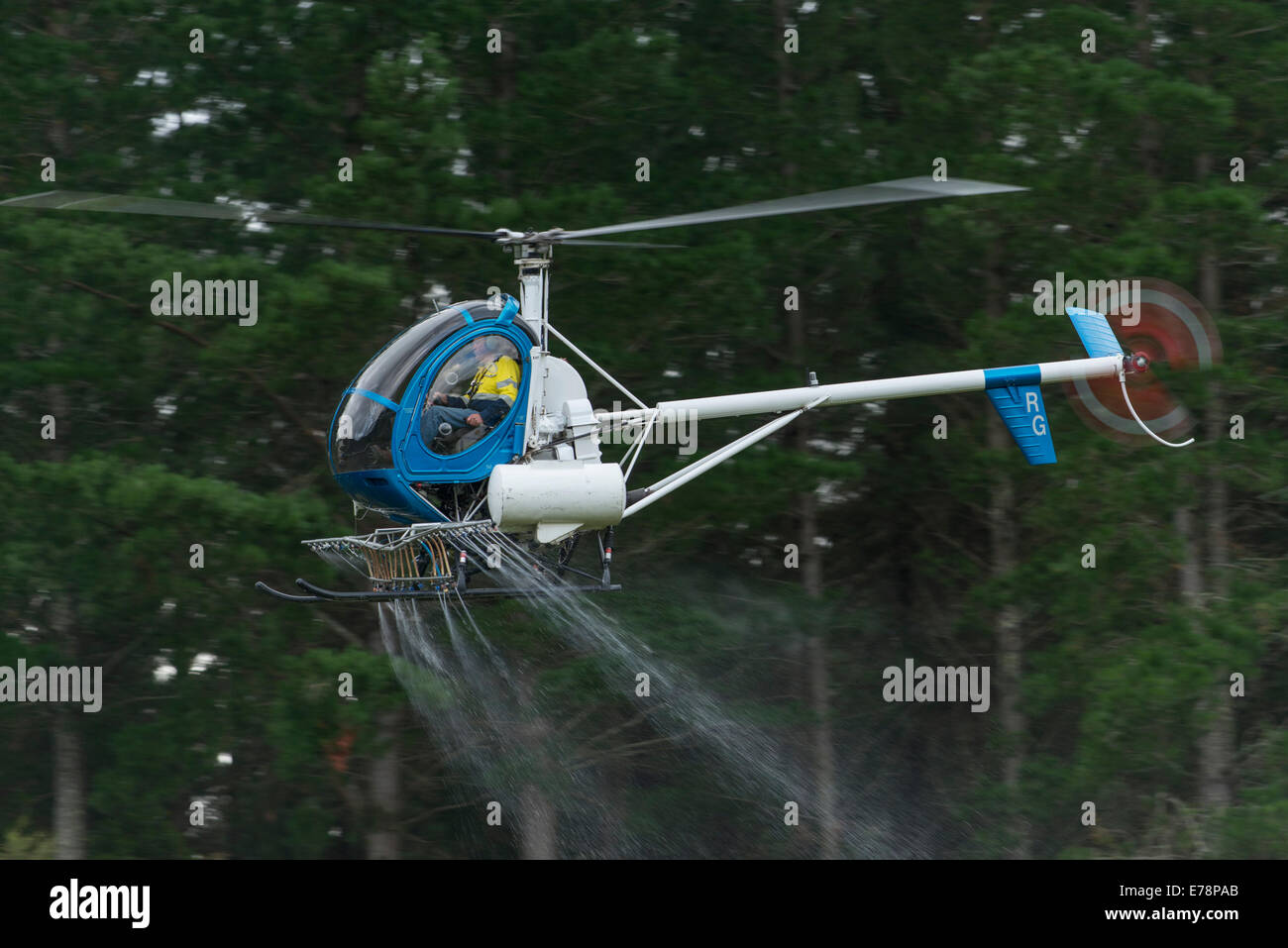 New Zealand Helicopter Spraying High Resolution Stock Photography and ...