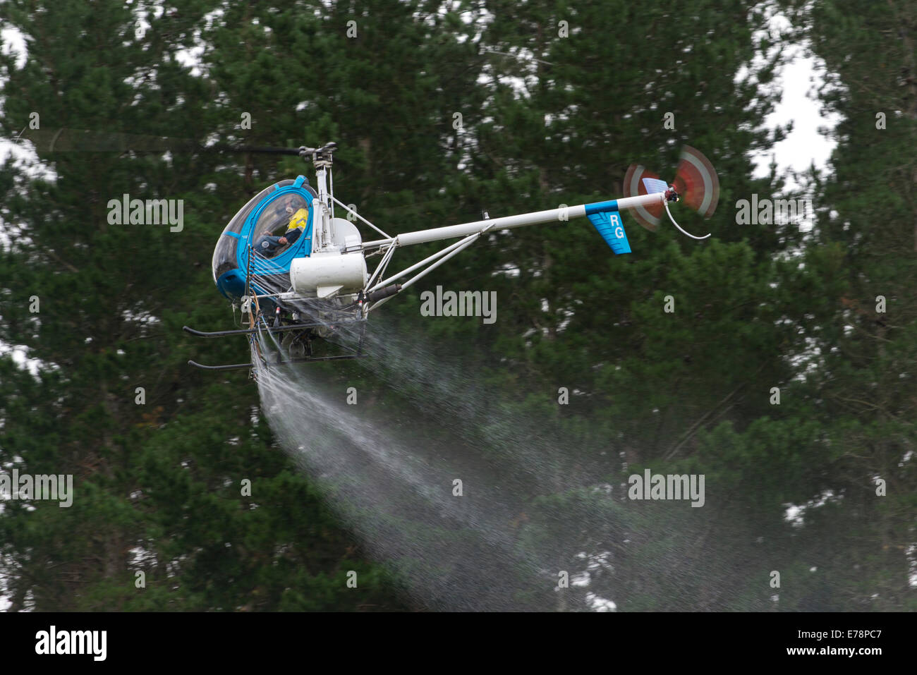 New Zealand Helicopter Spraying High Resolution Stock Photography and ...