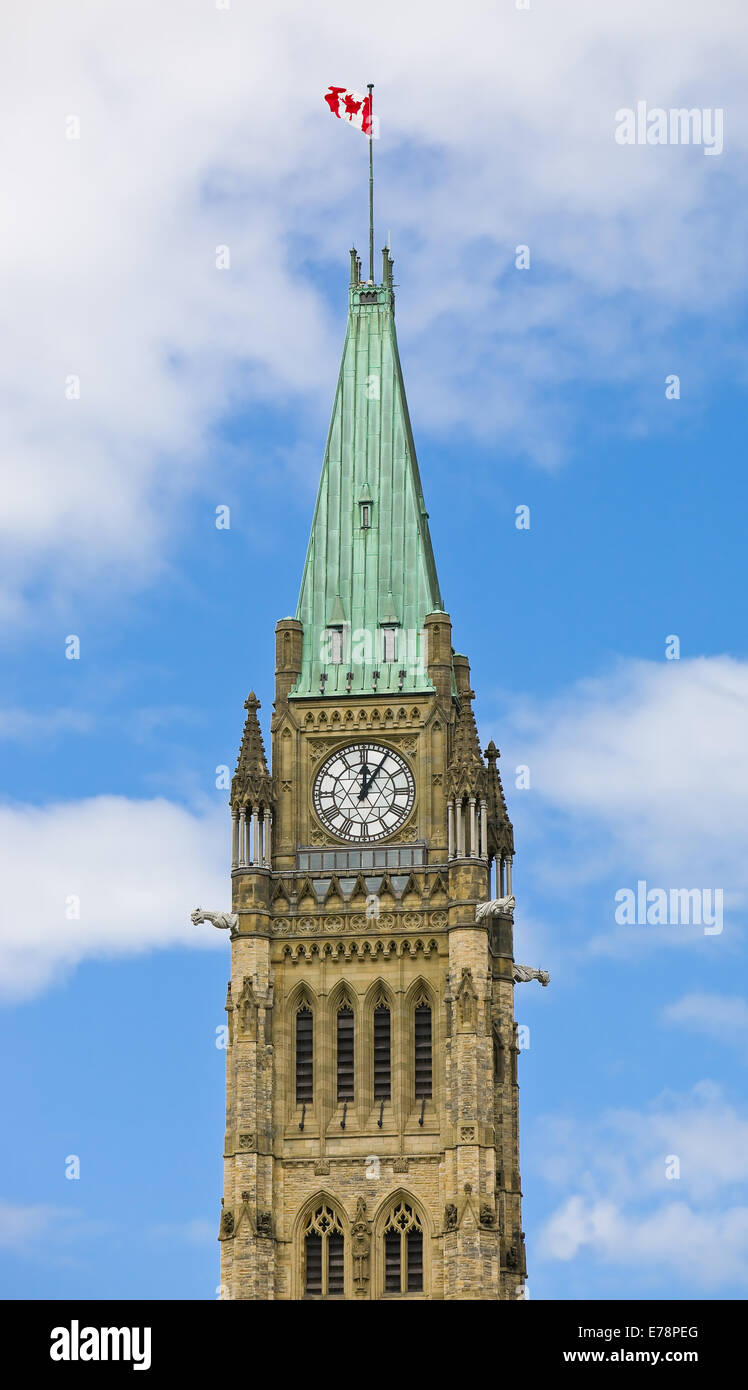 The Peace Tower - Parliament Hill, Ottawa, Canada Stock Photo - Alamy