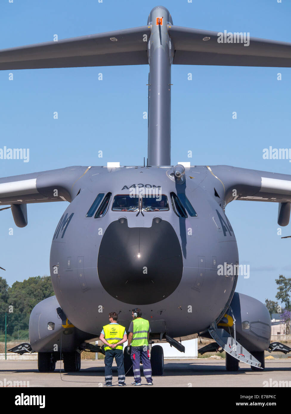 Airbus Defense flight test aircraft at Seville Stock Photo - Alamy