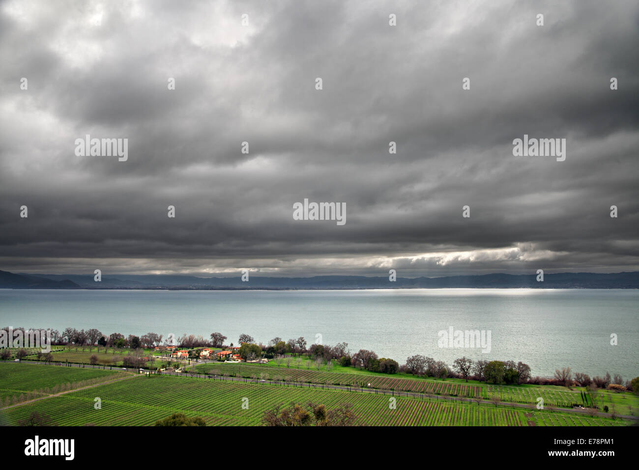 Clear Lake overlooking Ceago Winery Stock Photo - Alamy