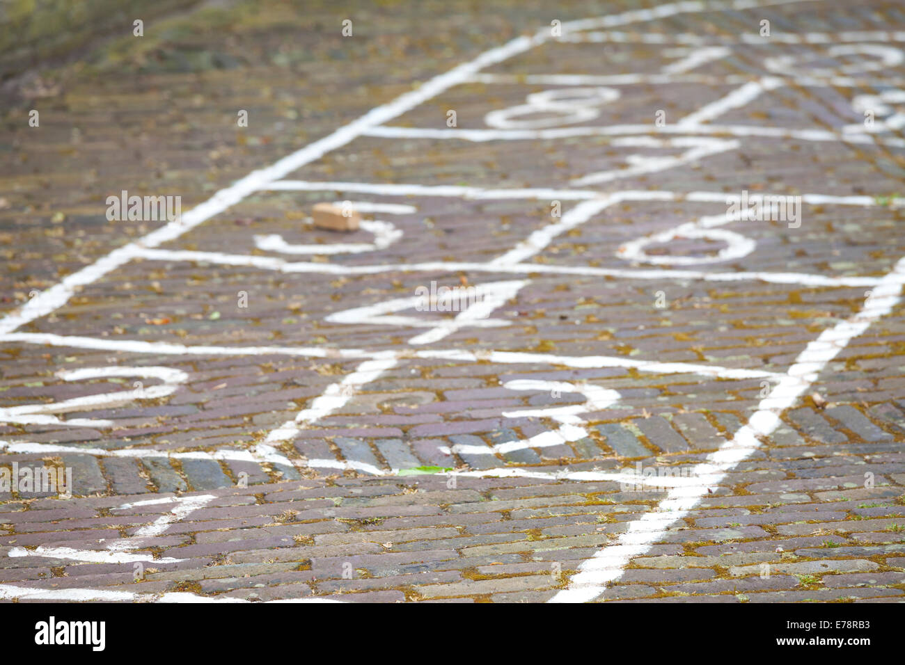 Hopscotch Course in a School Playground, Netherlands Stock Photo - Alamy