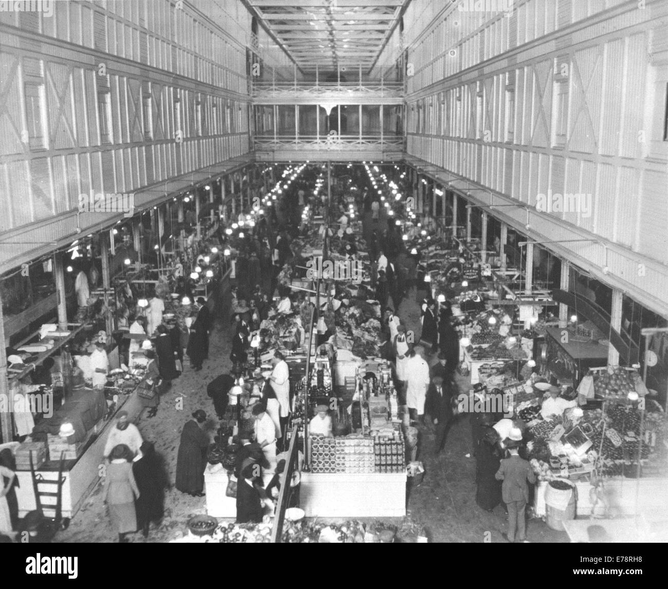 This photograph depicts the historic Center Market in Washington, D.C ...