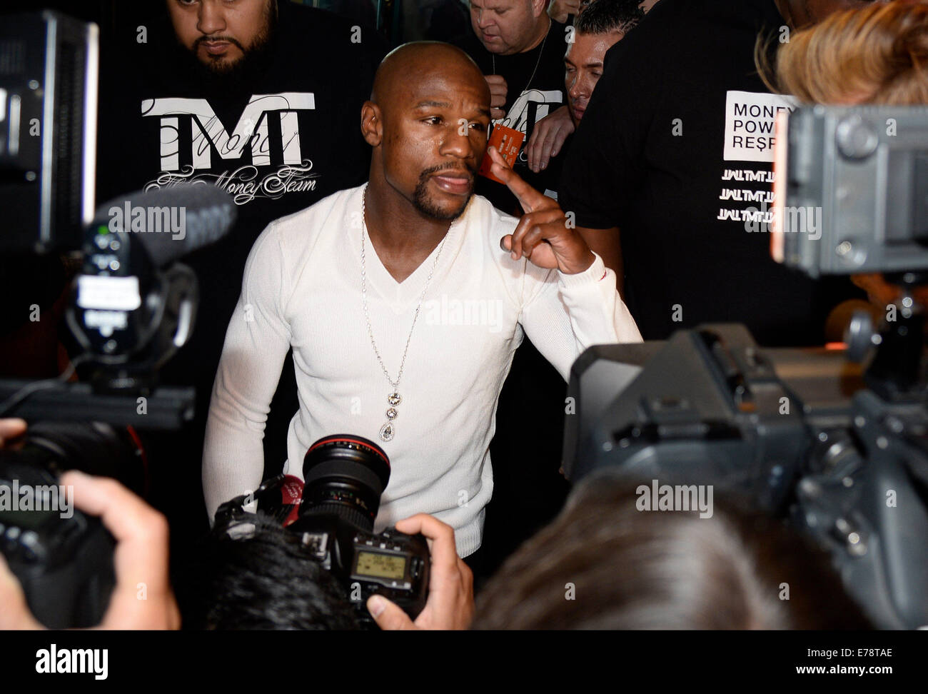 Las Vegas, Nevada, USA. 9th September, 2014. Floyd will be will be ...