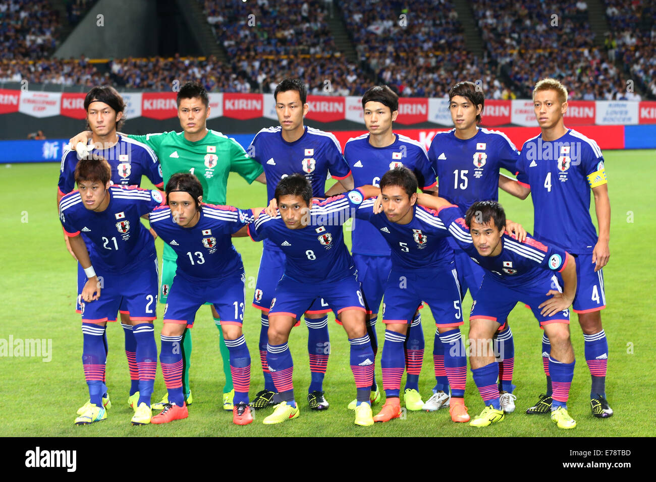 Hokkaido, Japan. 5th Sep, 2014. Japan team group line-up (JPN) Football ...