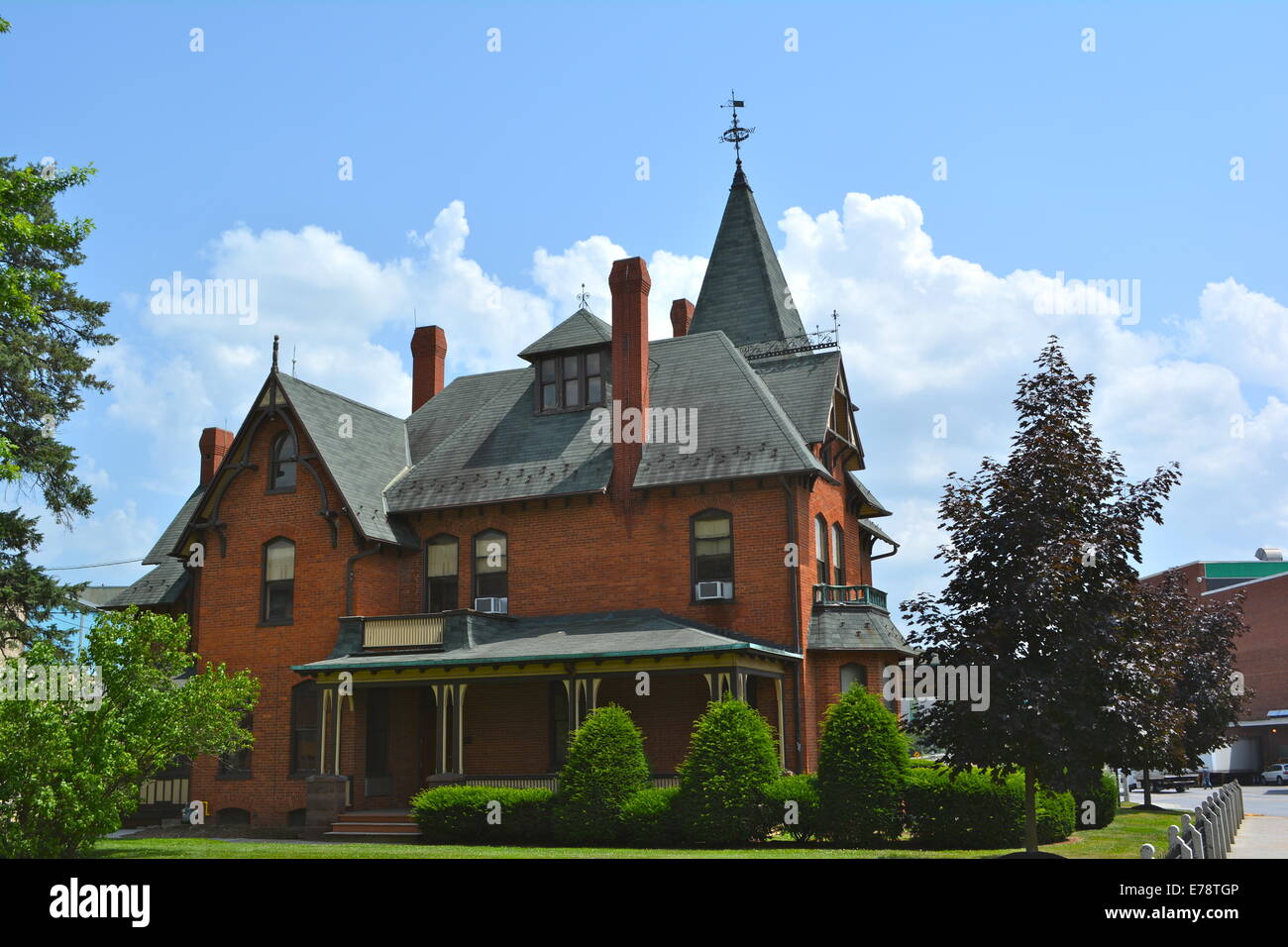 The Glatfelter House, located on Main Street in Spring Grove, is a ...