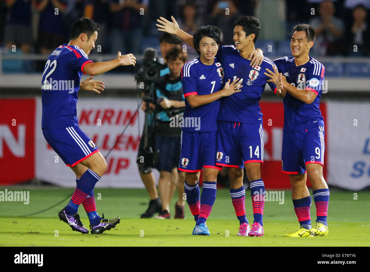(L-R) Maya Yoshida, Gaku Shibasaki, Yoshinori Muto, Shinji Okazaki (JPN ...
