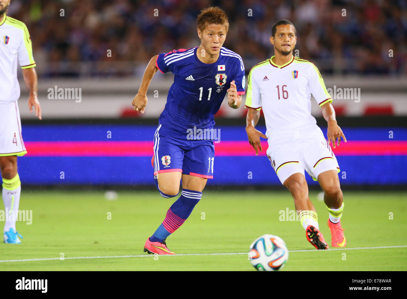 Nissan Stadium, Kanagawa, Japan. 9th Sep, 2014. Yoichiro Kakitani (JPN ...