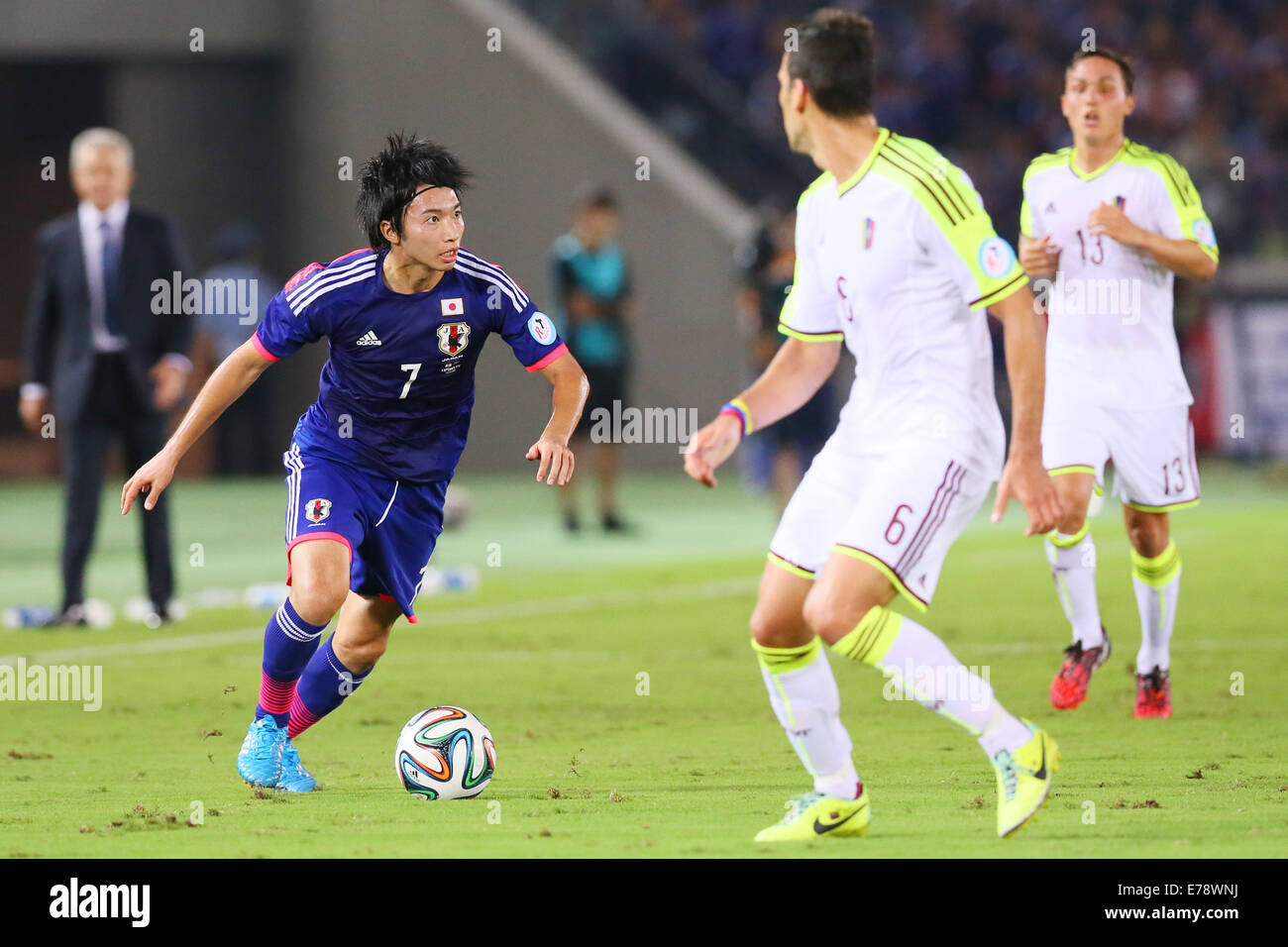 Nissan Stadium, Kanagawa, Japan. 9th Sep, 2014. Gaku Shibasaki (JPN ...