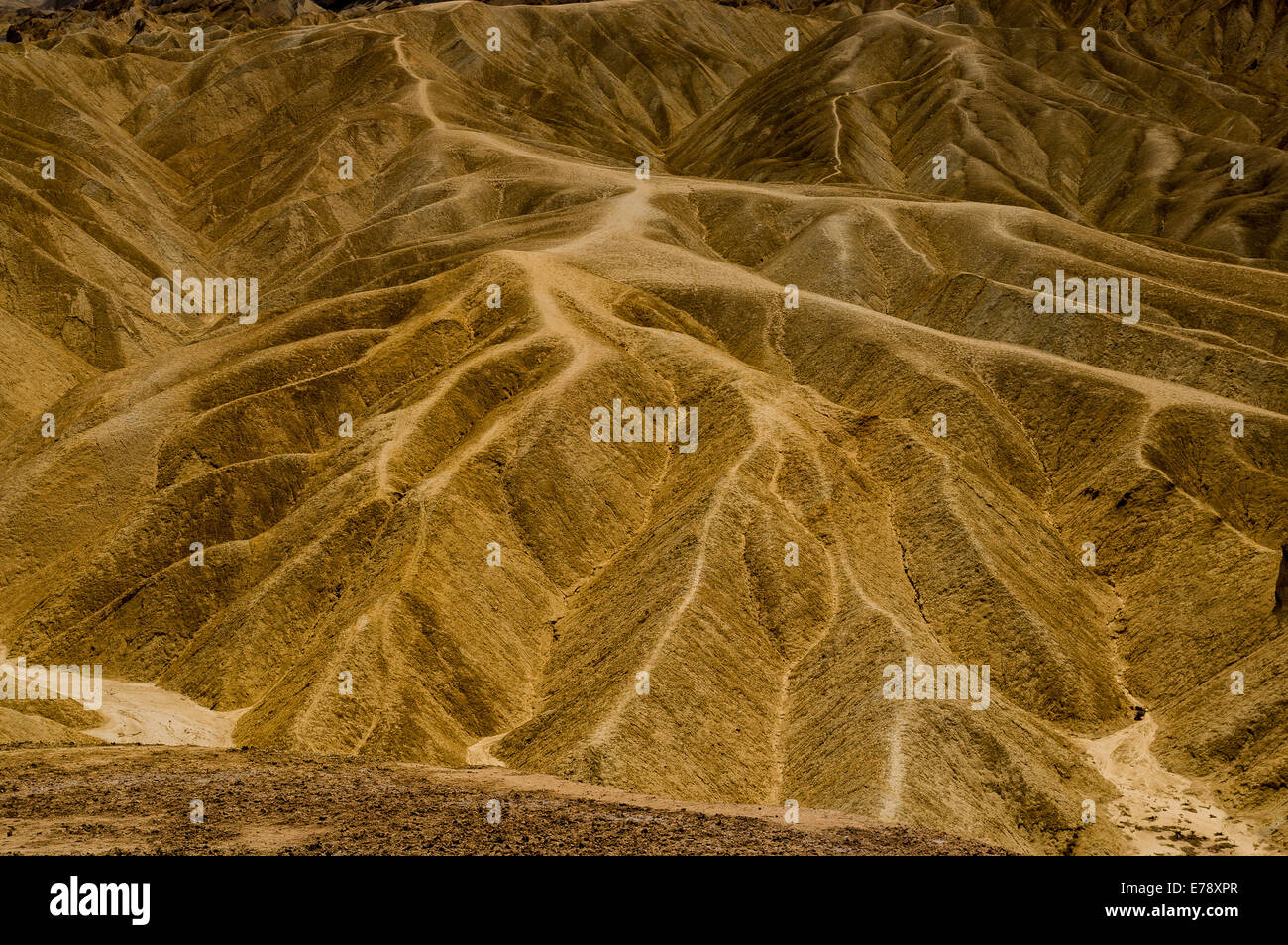 eroded ridges in death valley national park Stock Photo - Alamy