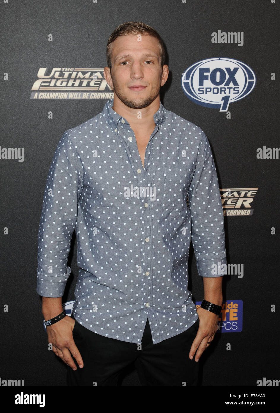 Los Angeles, California, USA. 9th Sep, 2014. TJ Dillashaw attending the ...