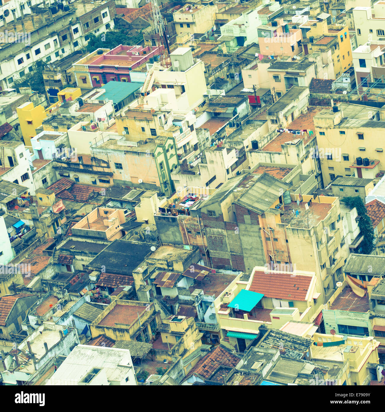 Overcrowded Indian City