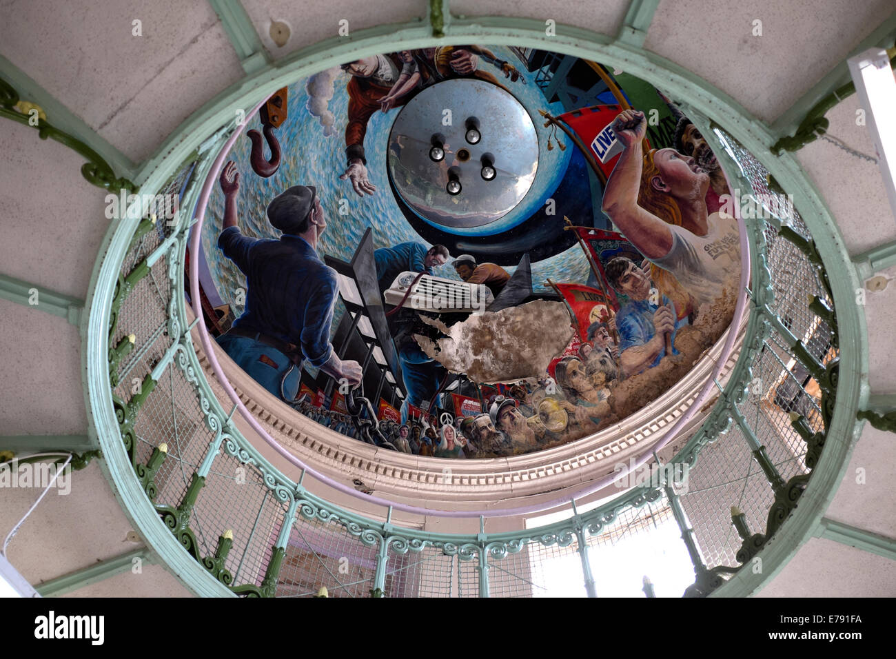 Ceiling Dome Painted Painting Art Artwork Round Stock Photo - Alamy