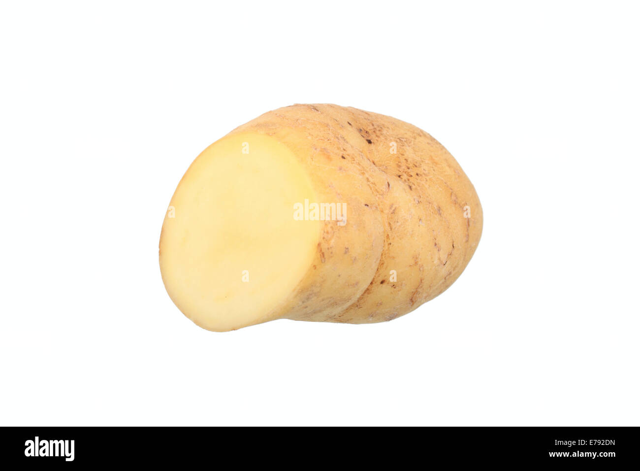 Potato Cut In Half Man Ironing Clipart
