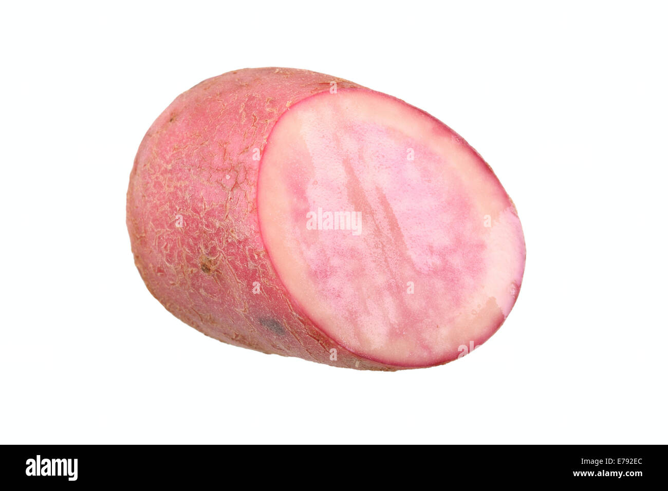 Potato, Red Emmalie variety, cut in half Stock Photo - Alamy