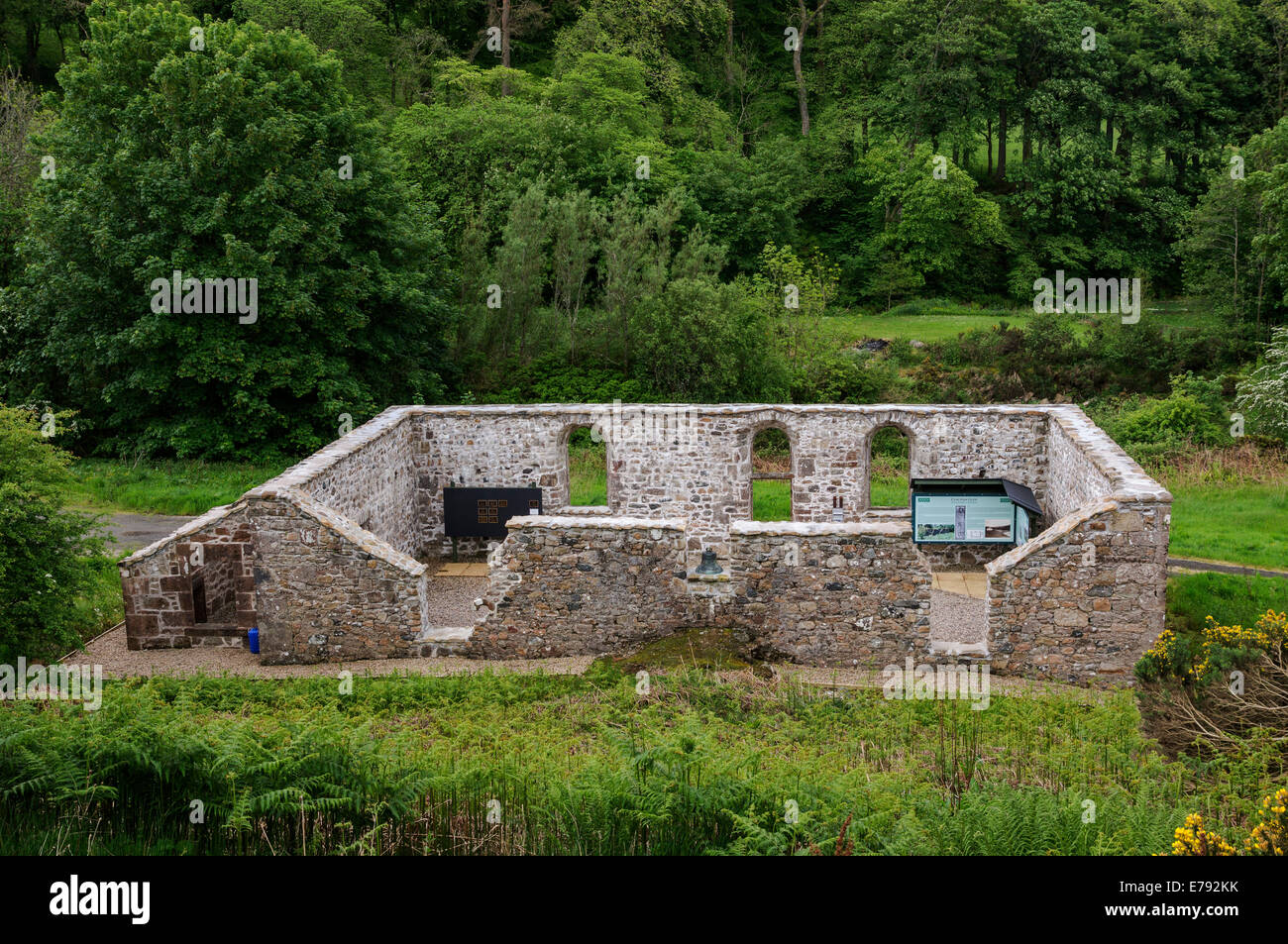 Clachan Church ruins, Isle of Arran, Scotland Stock Photo - Alamy