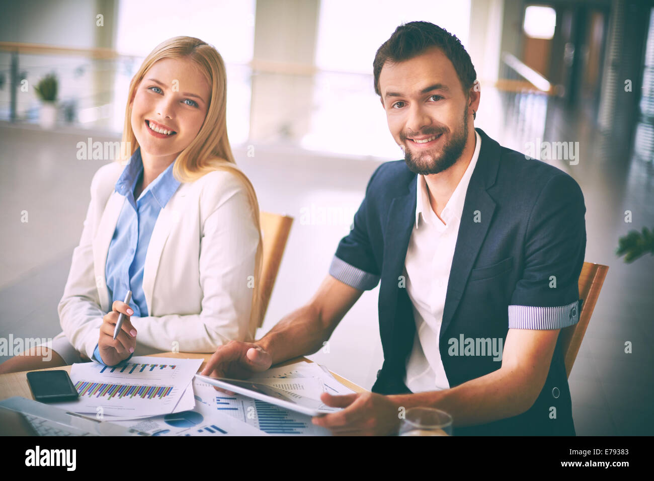 Group successful managers looking hi-res stock photography and images ...