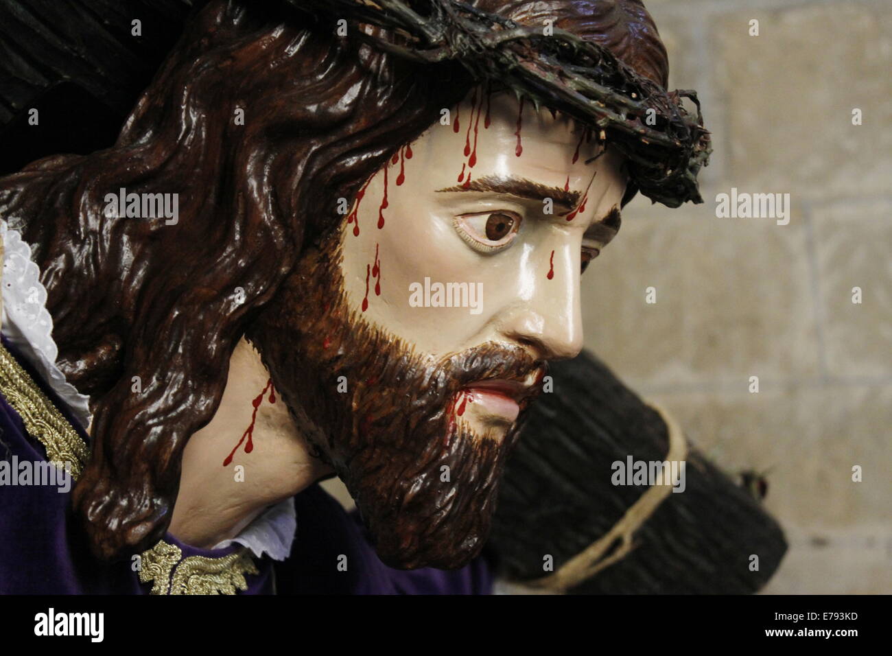 Portrait of Christ on the cross, Basilica of San Isidoro, road to St ...
