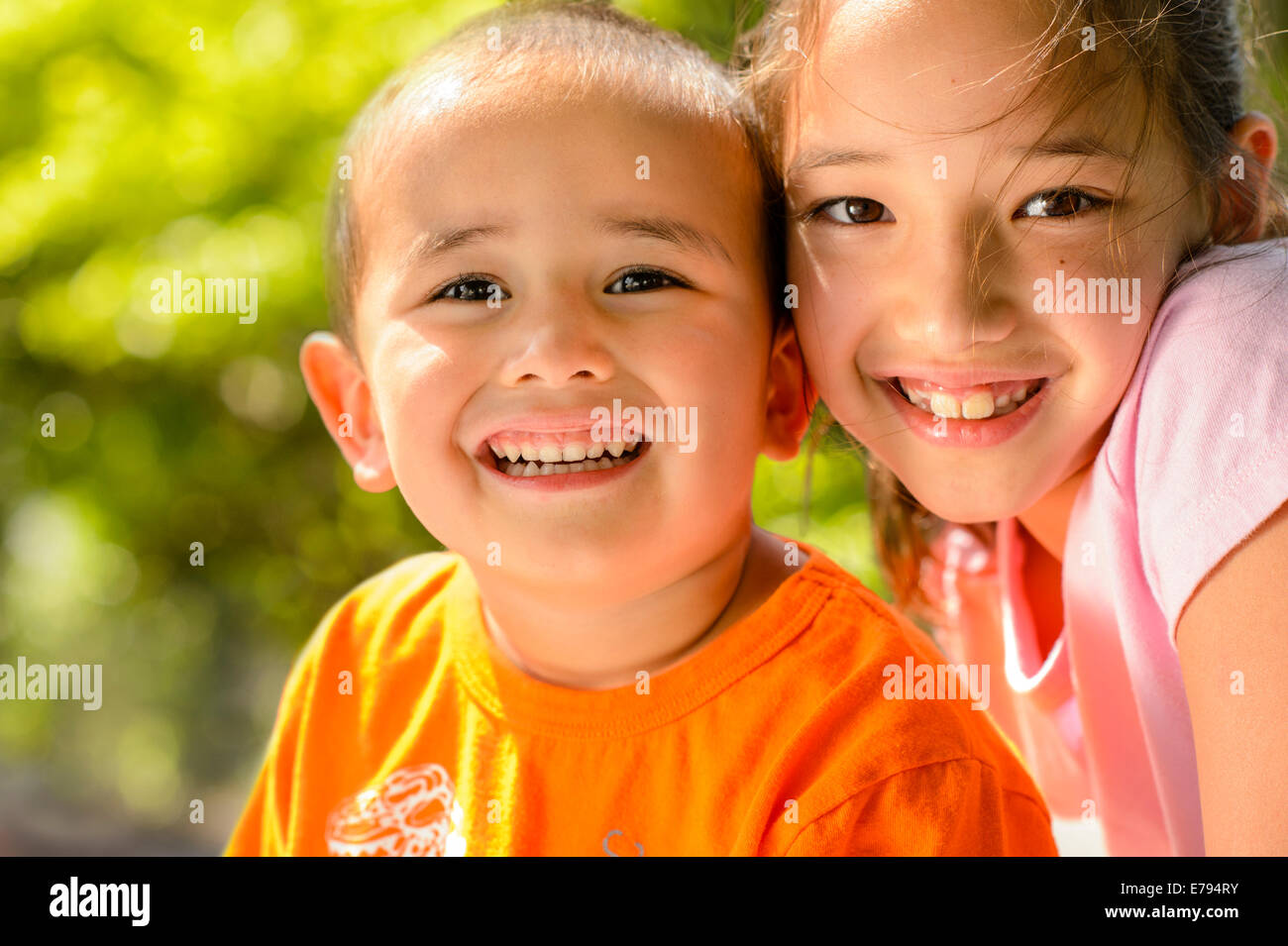 Young Japanese kids playing in a park Stock Photo - Alamy