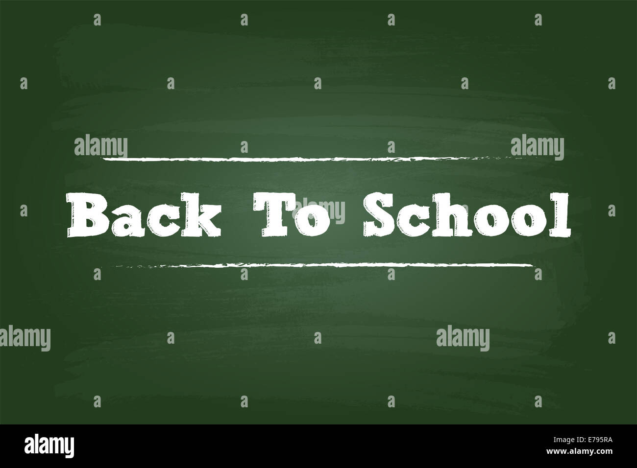 Back To School Sign On Blackboard Stock Photo - Alamy
