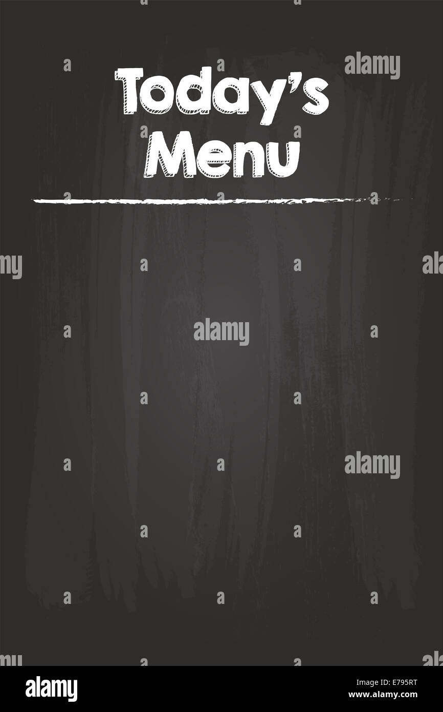 Today Restaurant Menu On Blackboard Stock Photo - Alamy