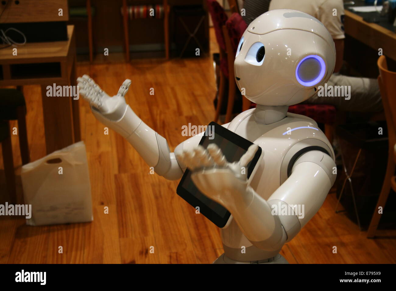 Pepper the Softbank robot in Ginza showroom Stock Photo - Alamy