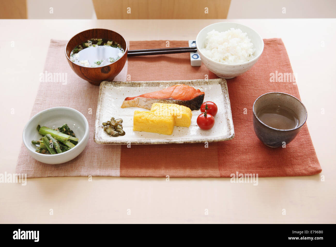 Typical Japanese breakfast Stock Photo - Alamy