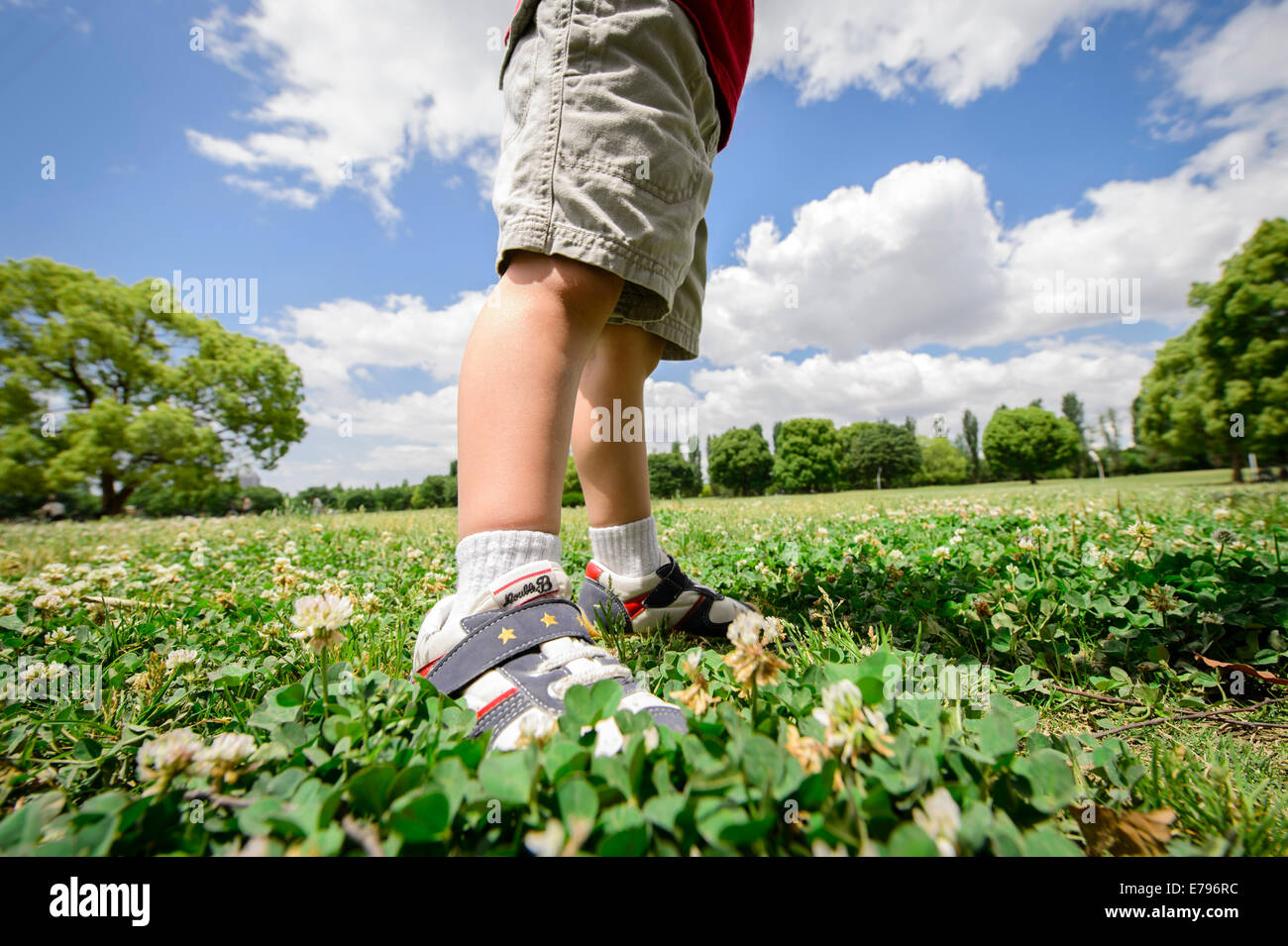 Young Japanese kid in a park Stock Photo - Alamy