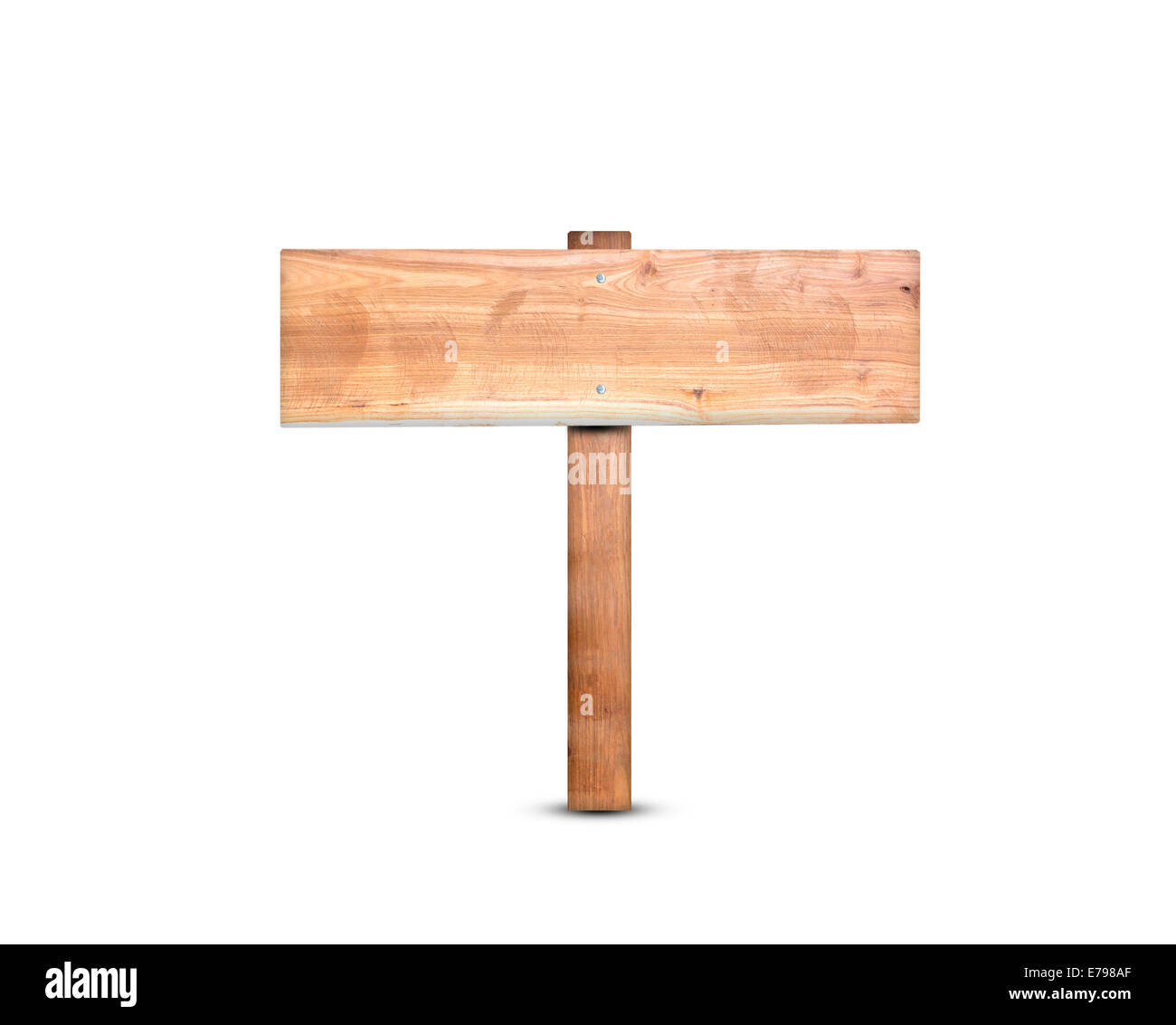 Old wooden billboard isolated on white background Stock Photo - Alamy