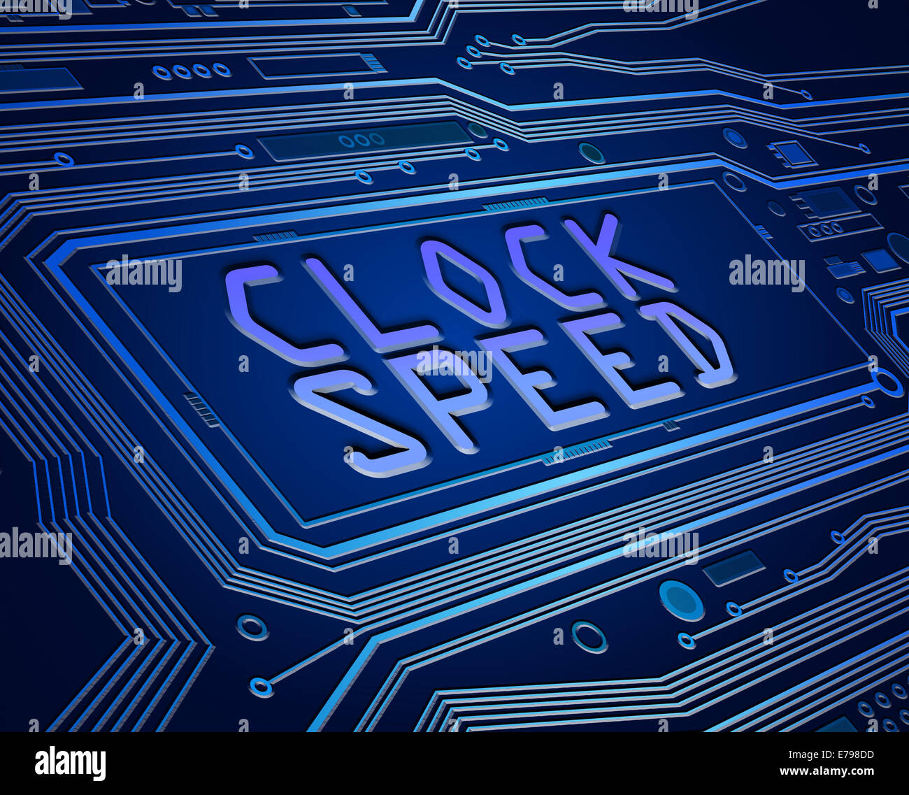 Clock speed concept Stock Photo - Alamy