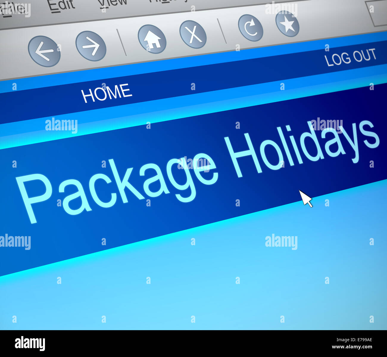Package holiday concept Stock Photo - Alamy