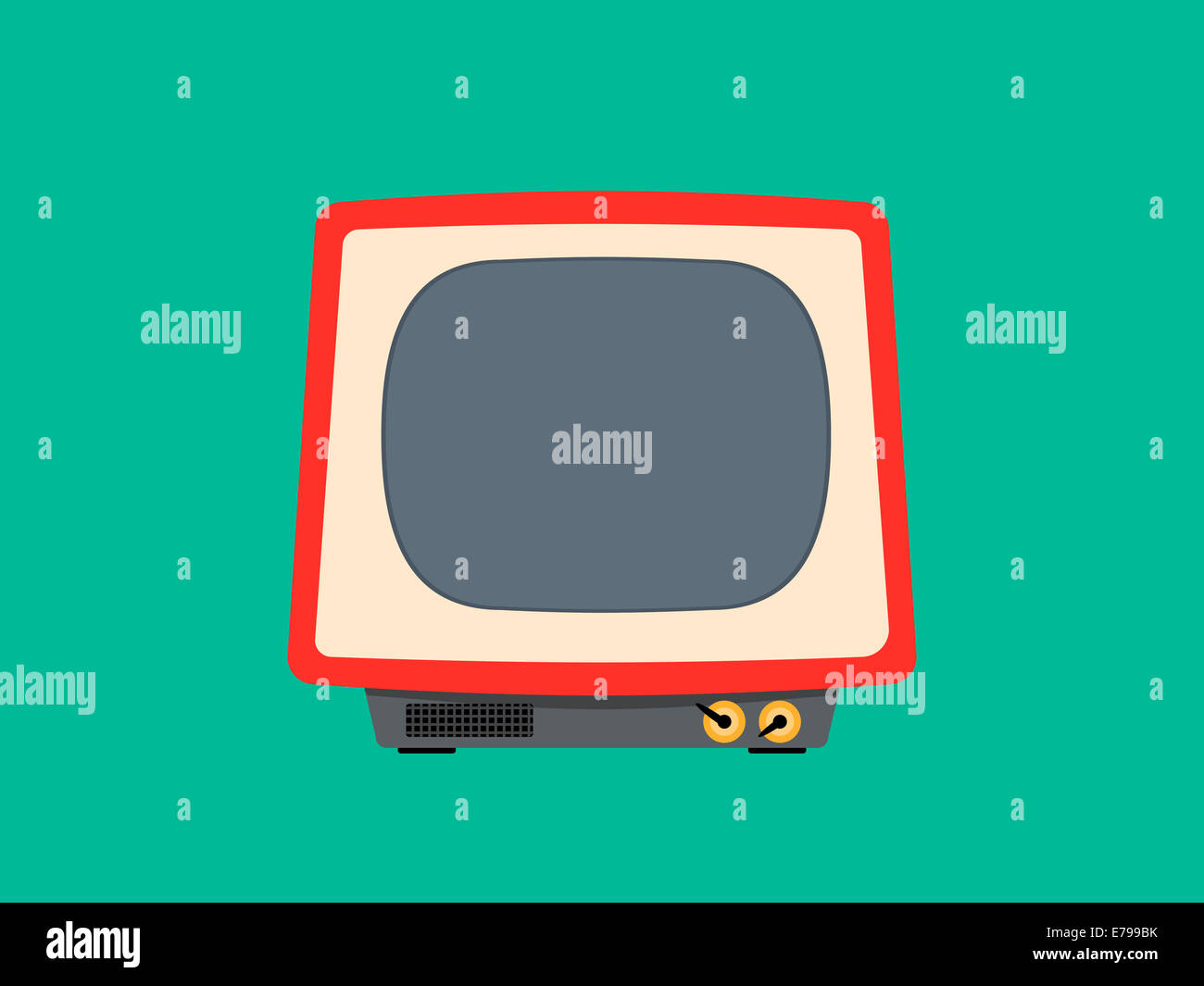Retro colour television hi-res stock photography and images - Alamy