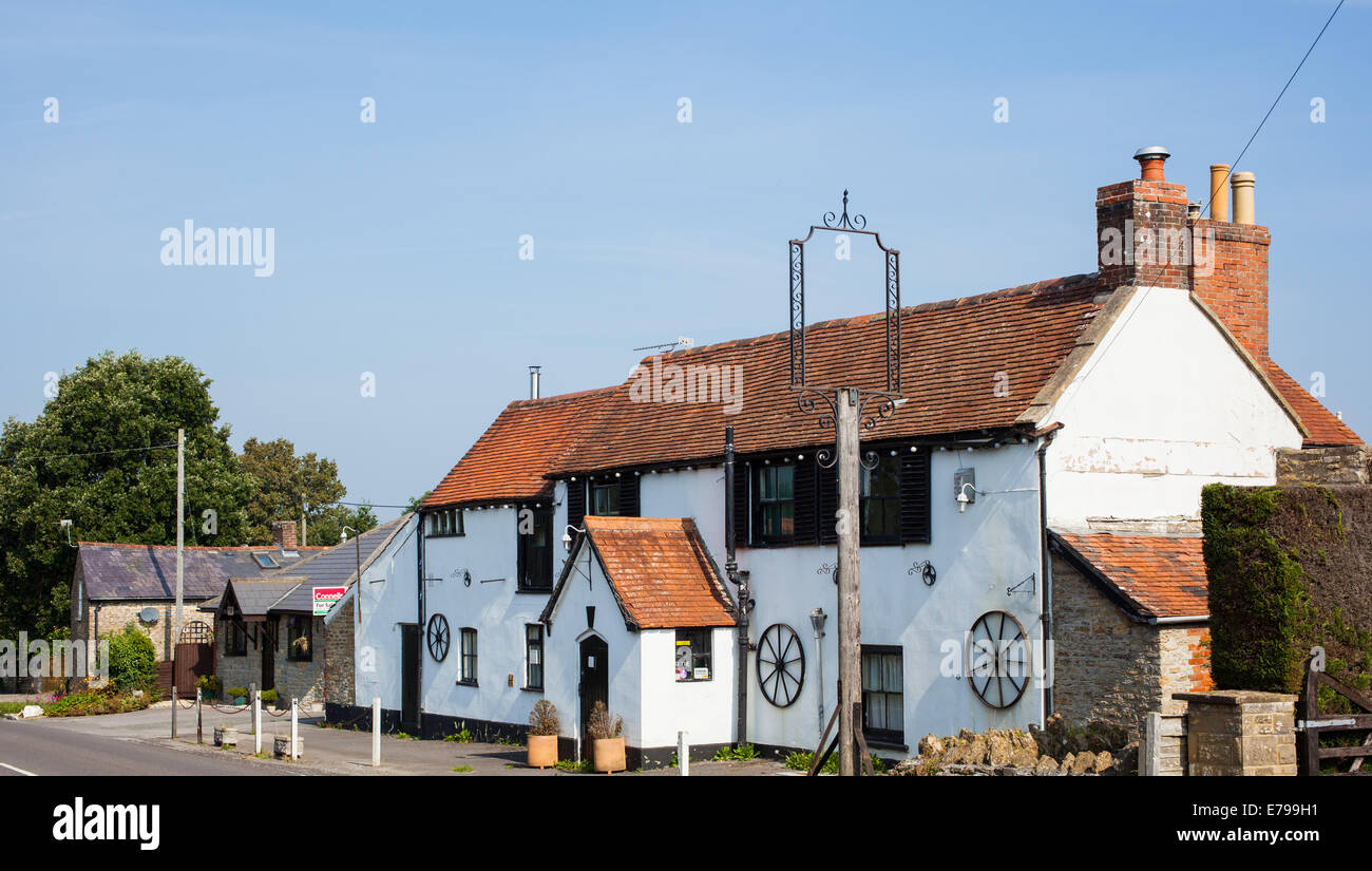 the closed pub Smithy Charlton Musgrove Stock Photo - Alamy