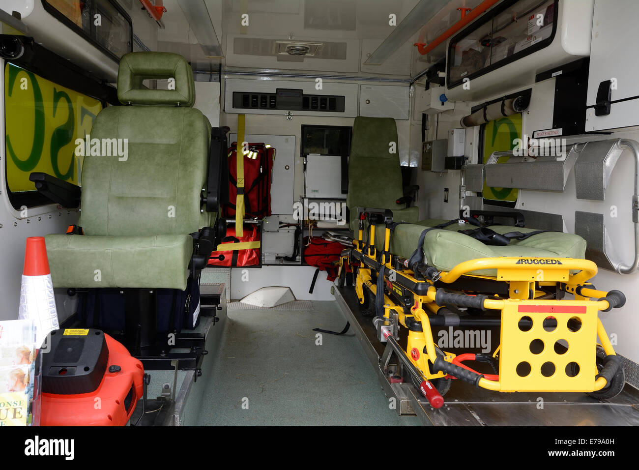 RESCUE VEHICLE INTERIOR. ENGLAND. UK Stock Photo - Alamy