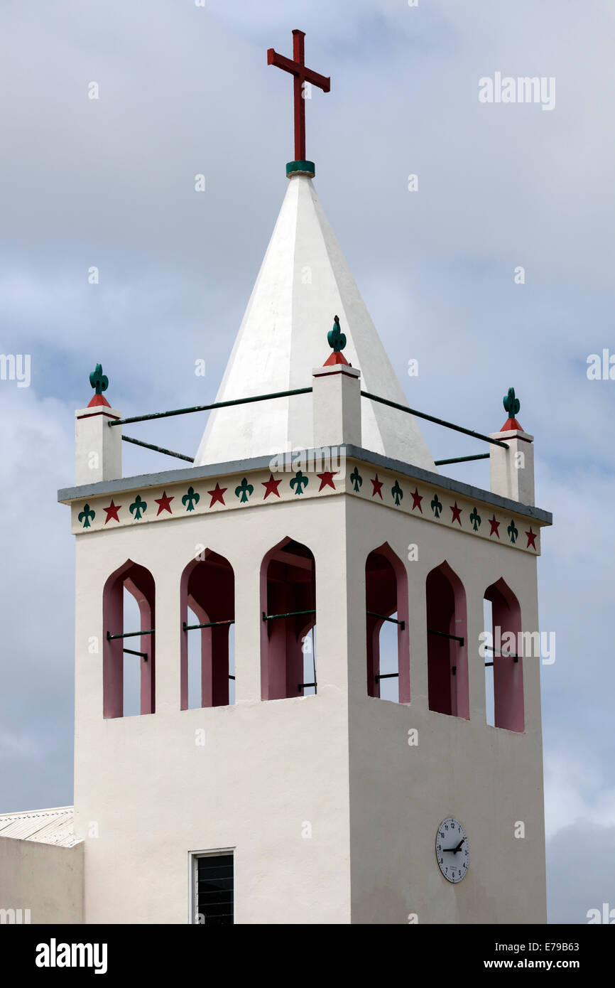 Church tower - Tongatapu Island, Tonga Stock Photo - Alamy