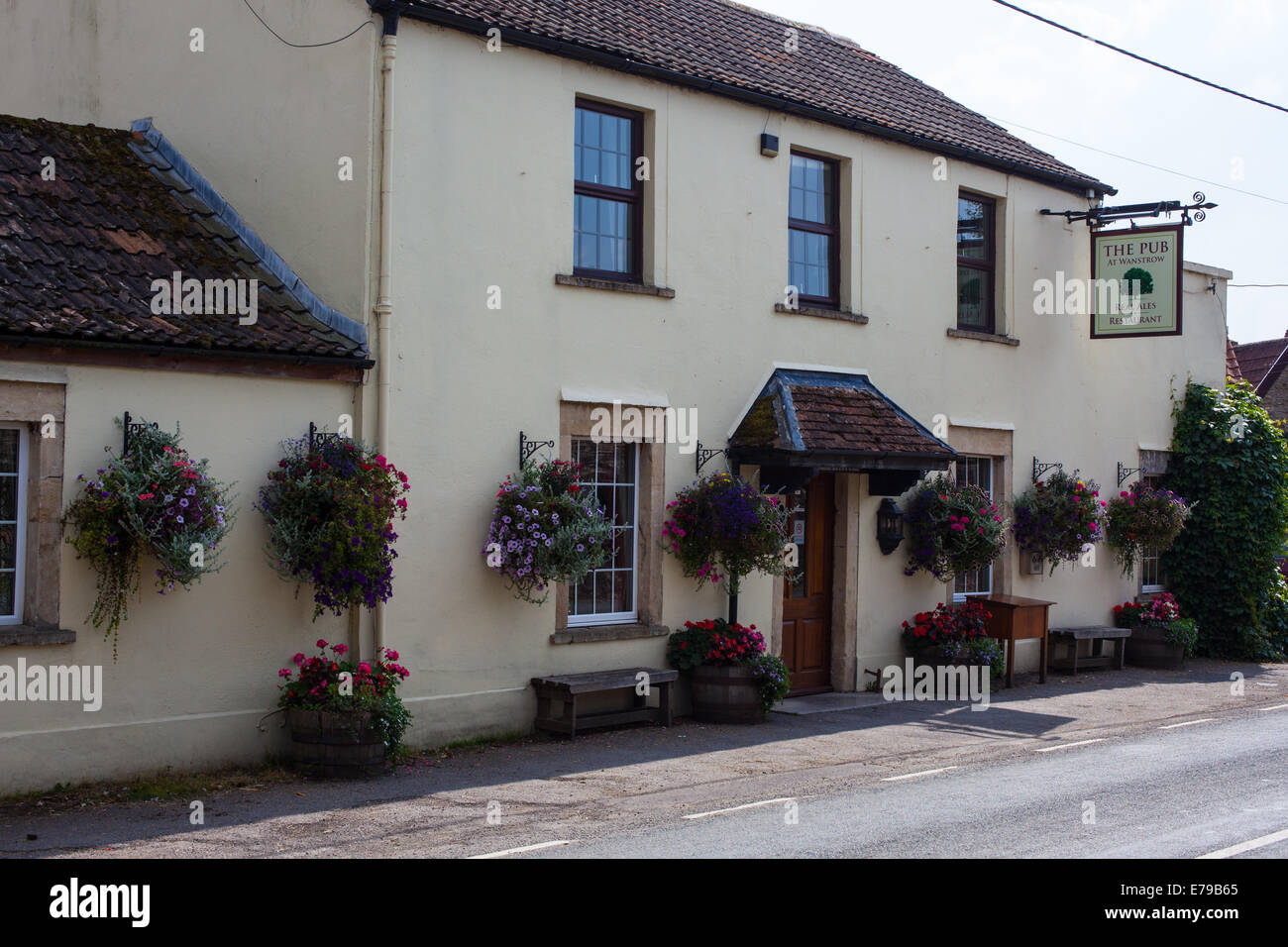 the pub at Wanstrow Stock Photo - Alamy