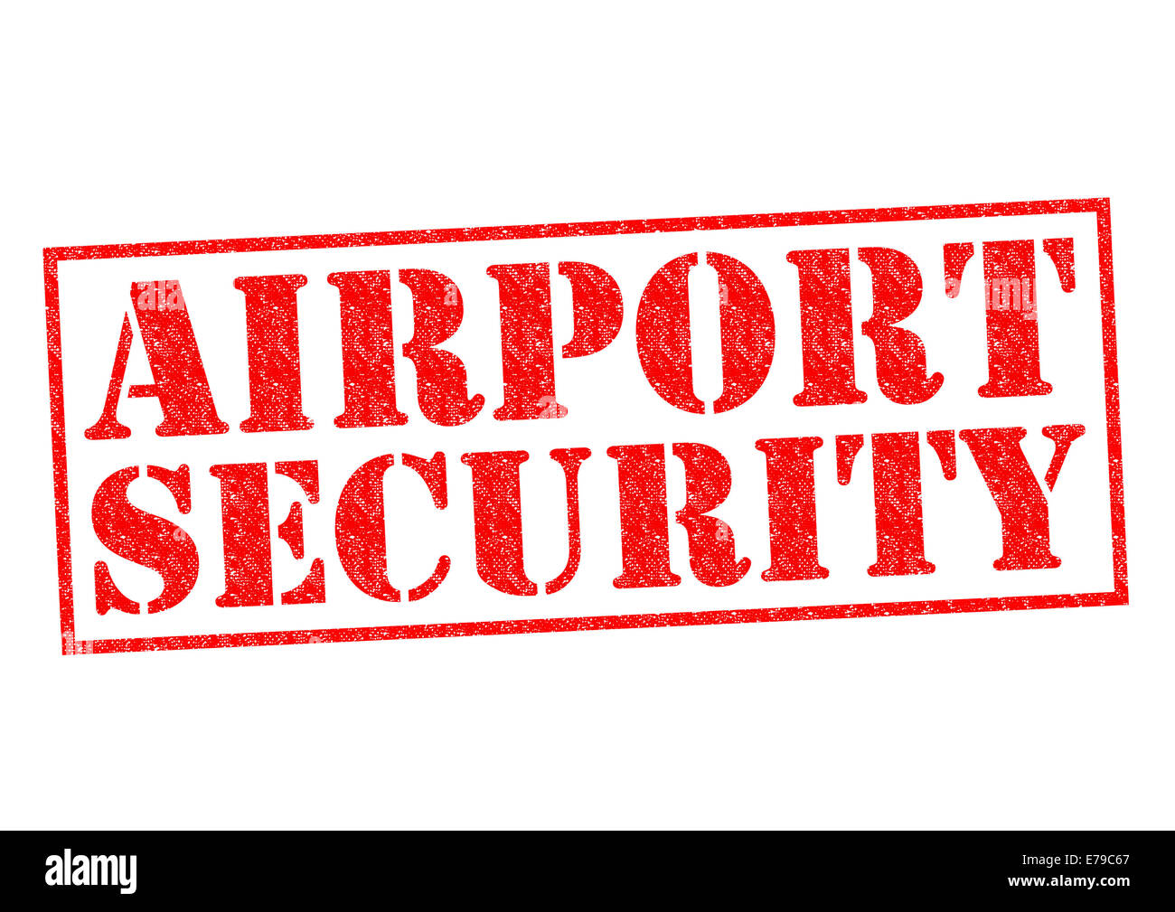 Airport security sign Cut Out Stock Images & Pictures - Alamy
