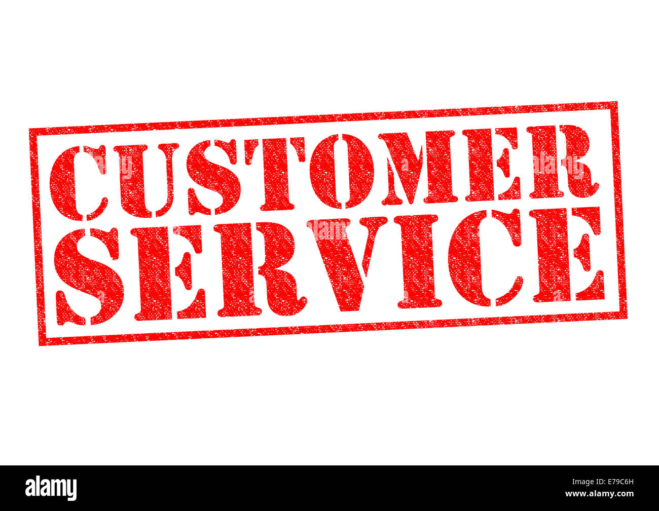 CUSTOMER SERVICE red Rubber Stamp over a white background Stock Photo ...