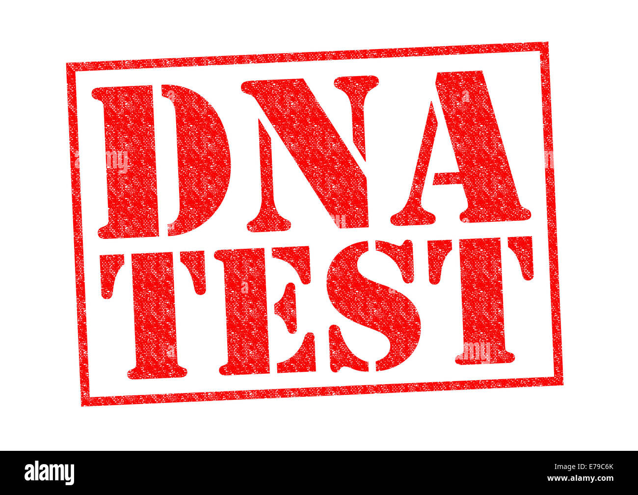 DNA TEST red Rubber Stamp over a white background Stock Photo - Alamy