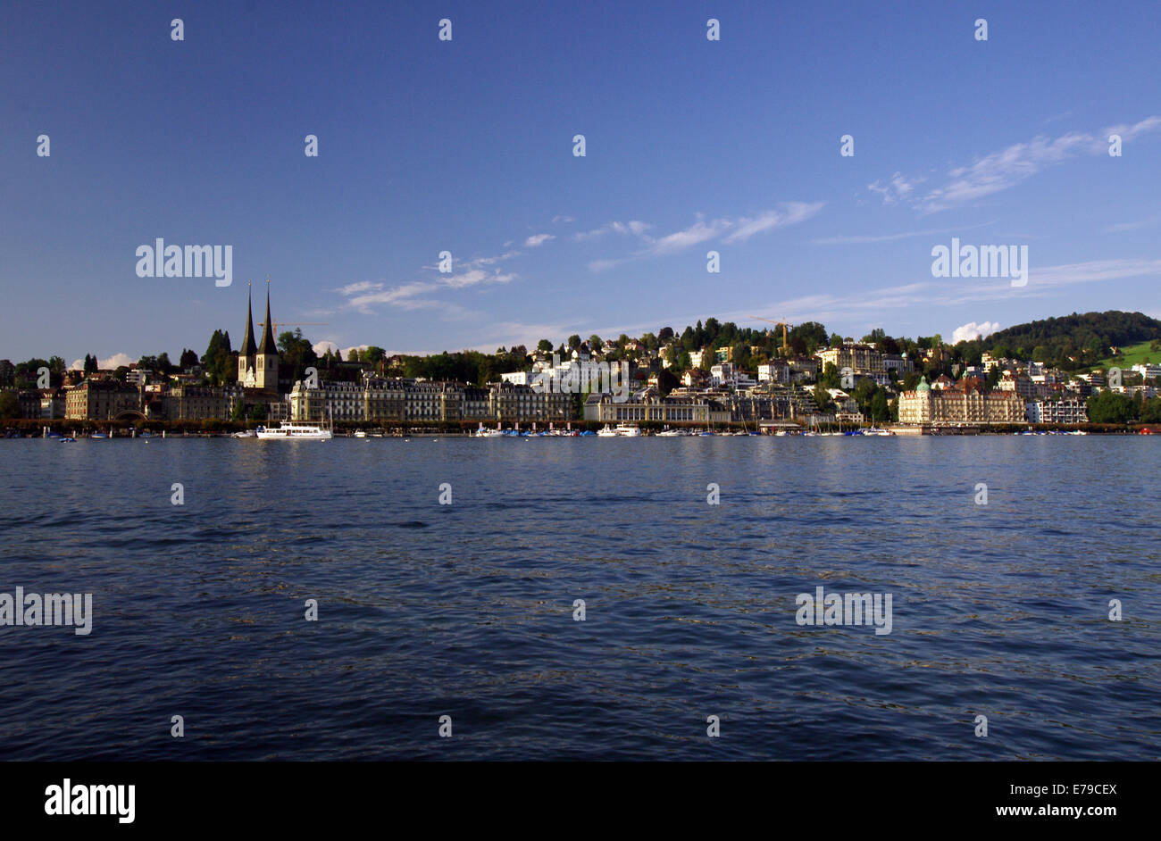 View across lake lucerne hi-res stock photography and images - Alamy