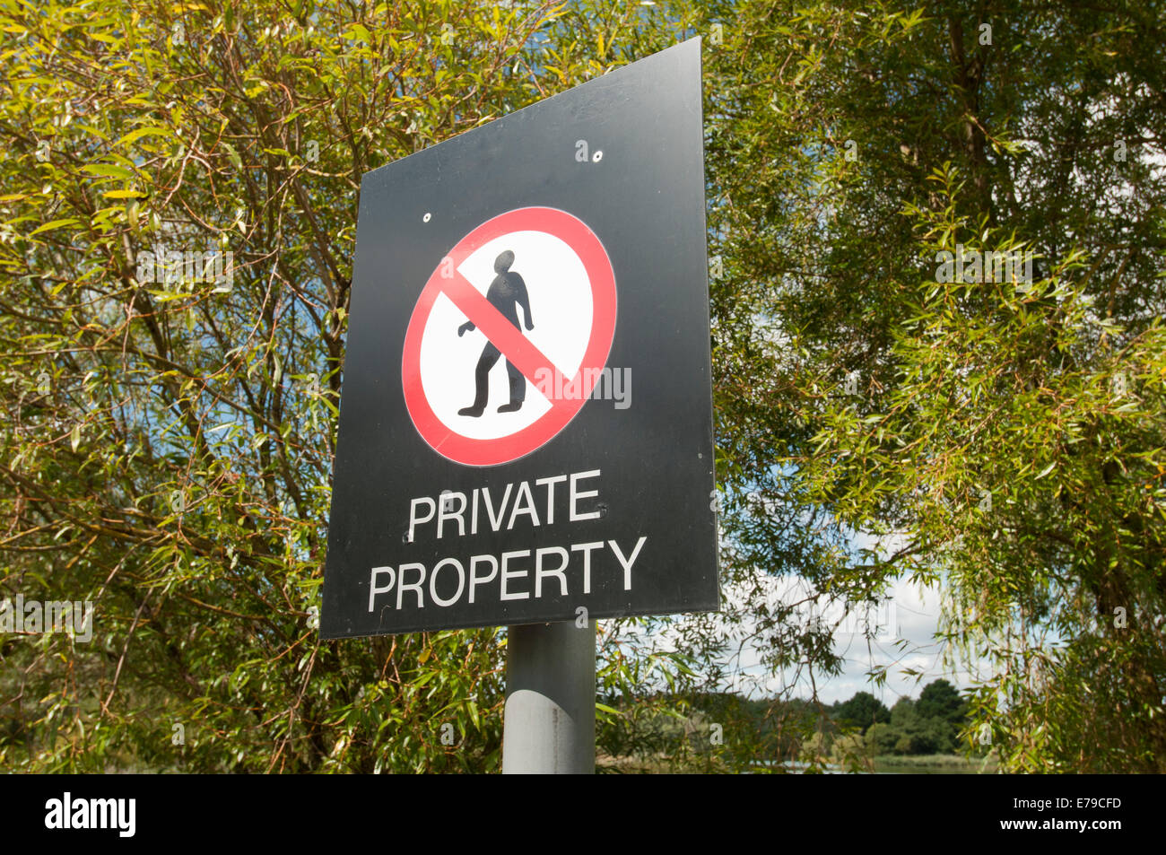 Private property sign Stock Photo - Alamy