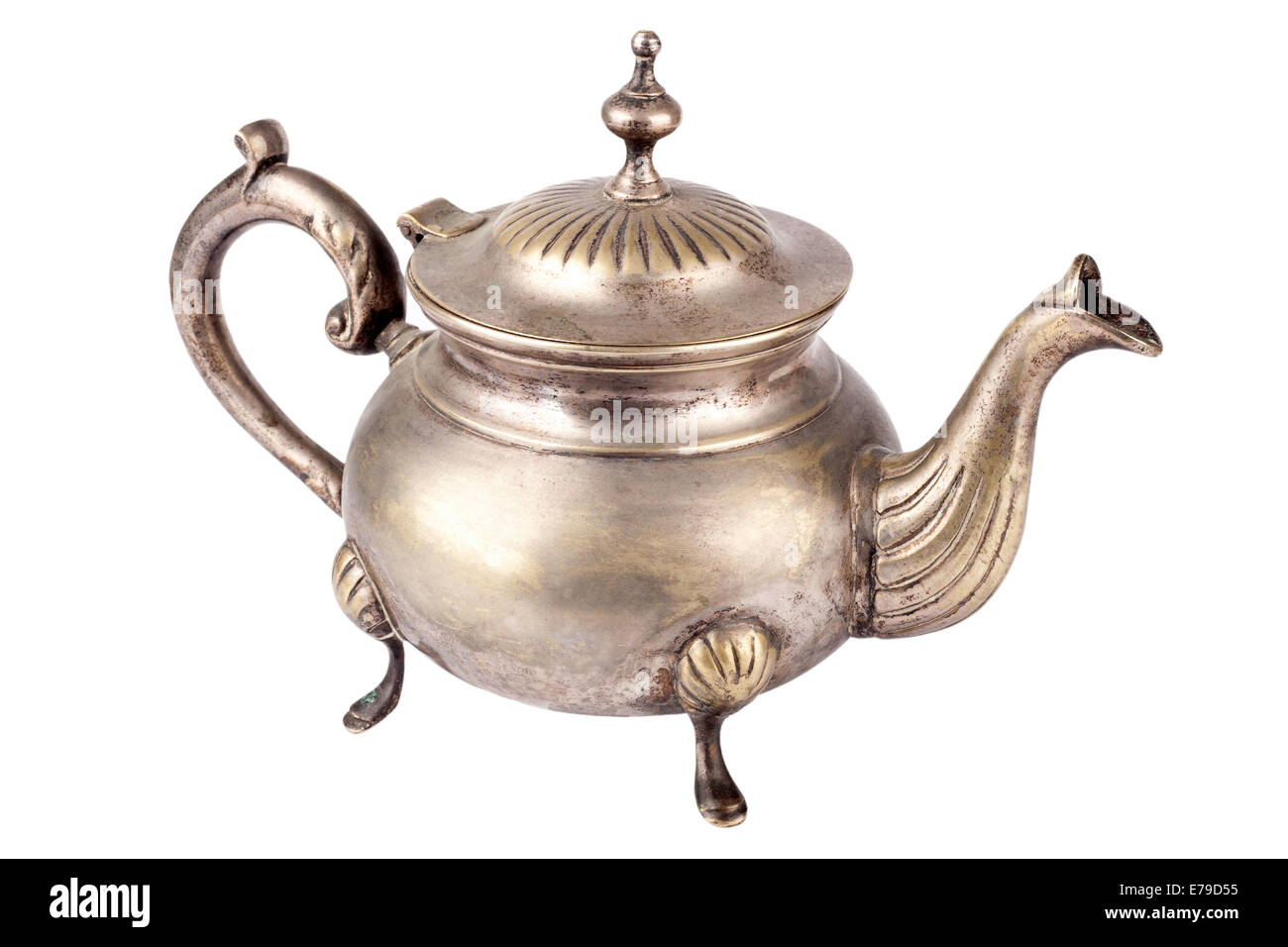 Antique pewter teapot hi-res stock photography and images - Alamy