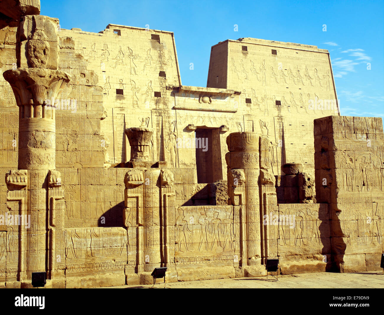 The Temple of Horus at Edfu Stock Photo - Alamy