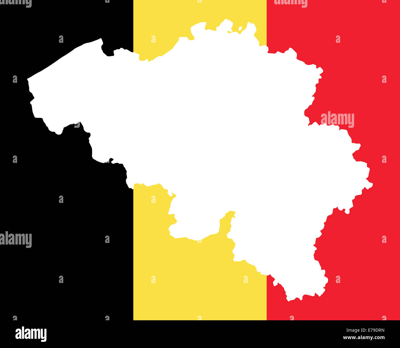 Map and flag of Belgium Stock Photo - Alamy