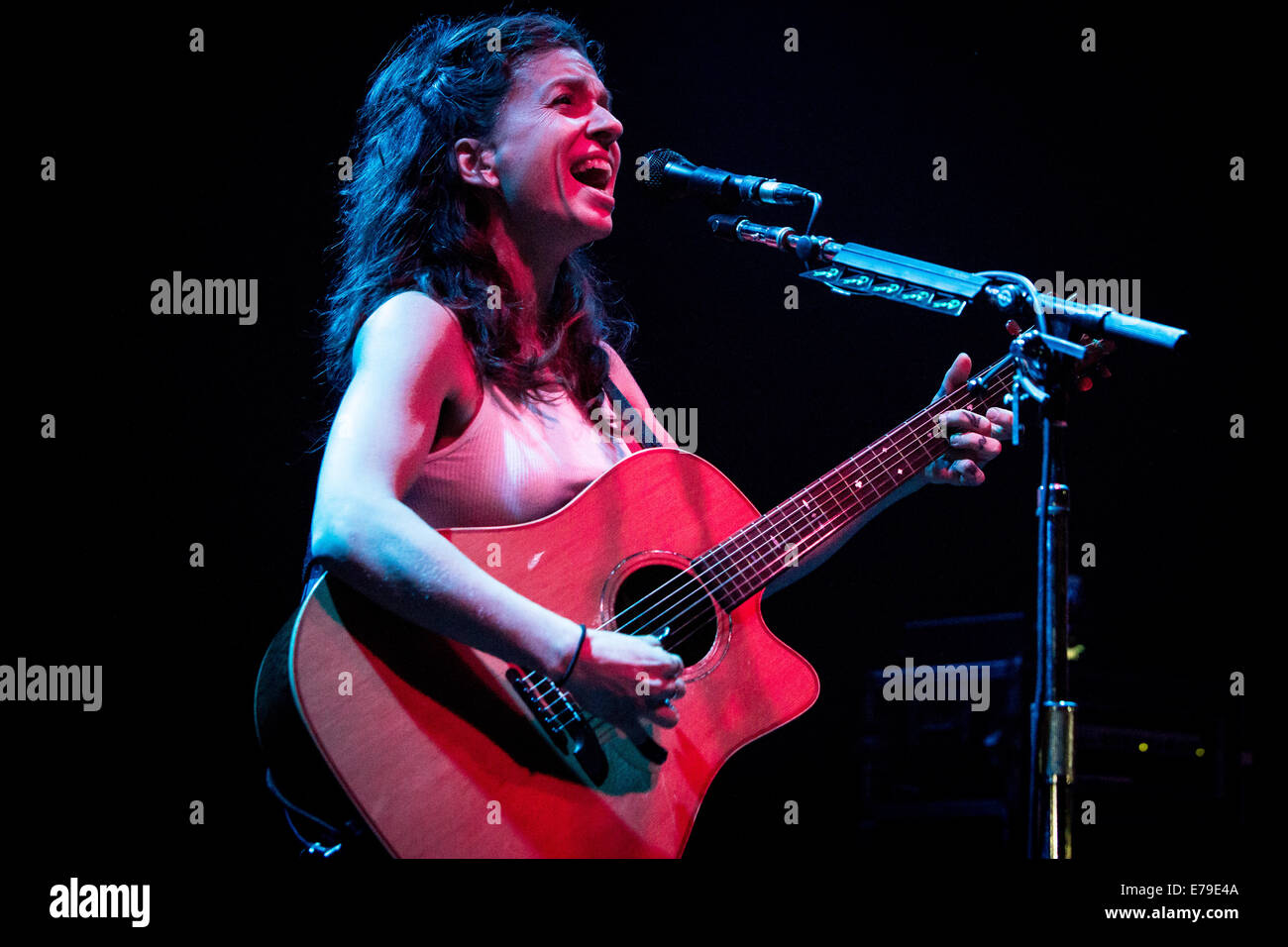 Milan, Italy. 09th September 2014. The American singer songwriter ANI ...
