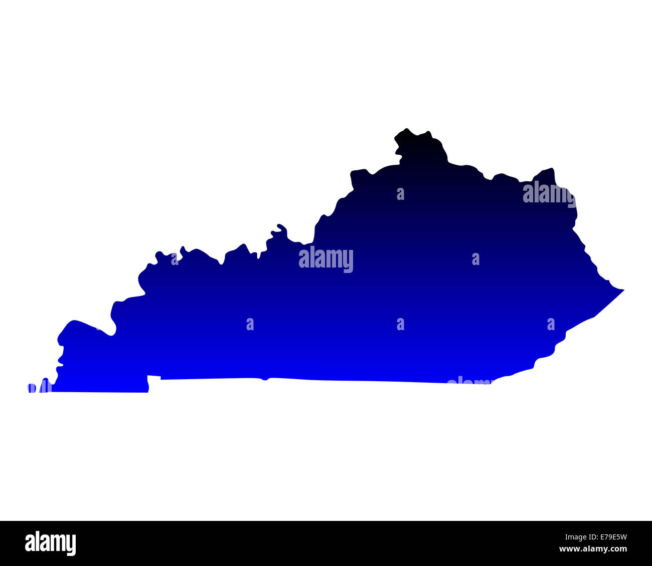 Map of Kentucky Stock Photo - Alamy